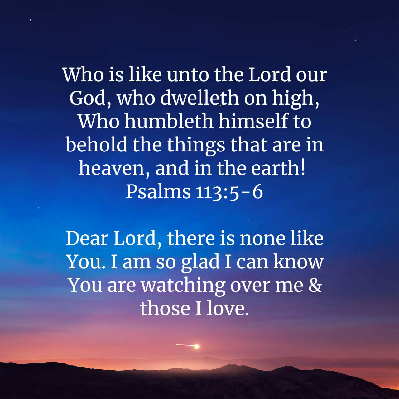 Psalm 113:5-6 Prayer | Praises & Phrases