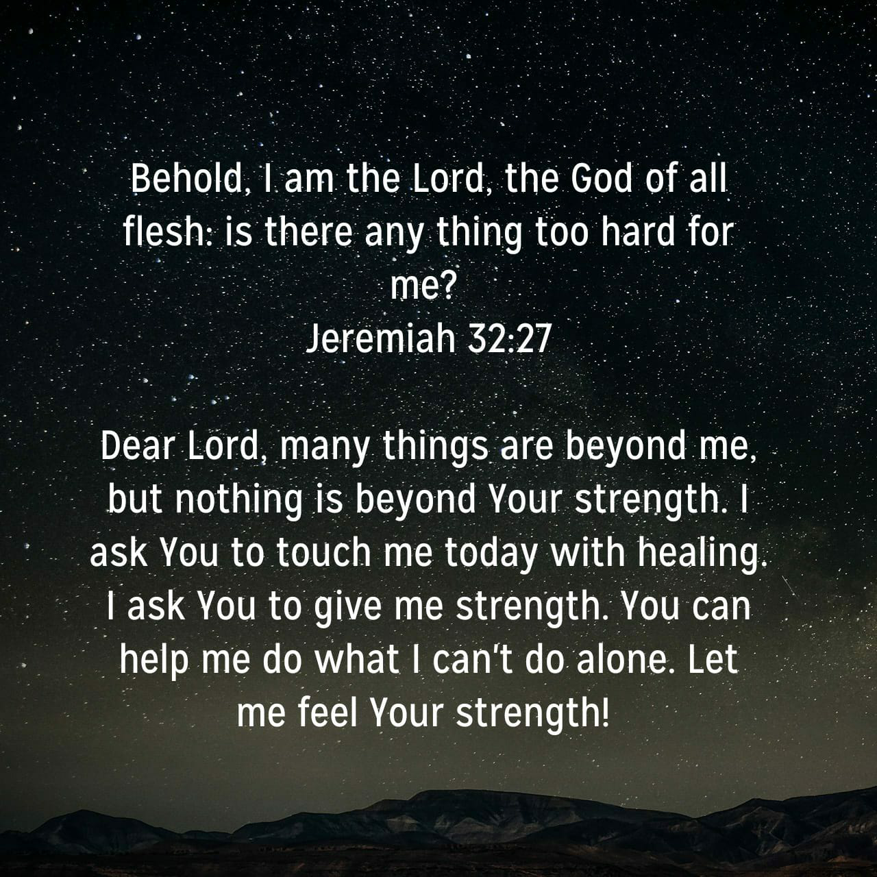 Jeremiah 32:27 Prayer | Praises & Phrases