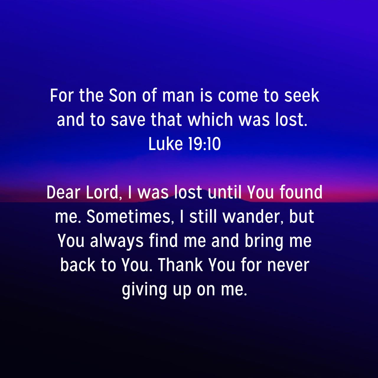 Luke 19:10 Prayer | Praises & Phrases