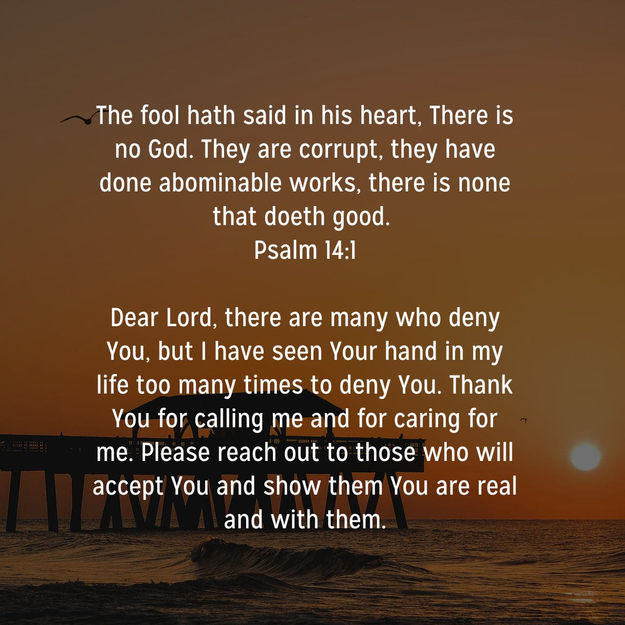 Psalm 14:1 Prayer | Praises & Phrases