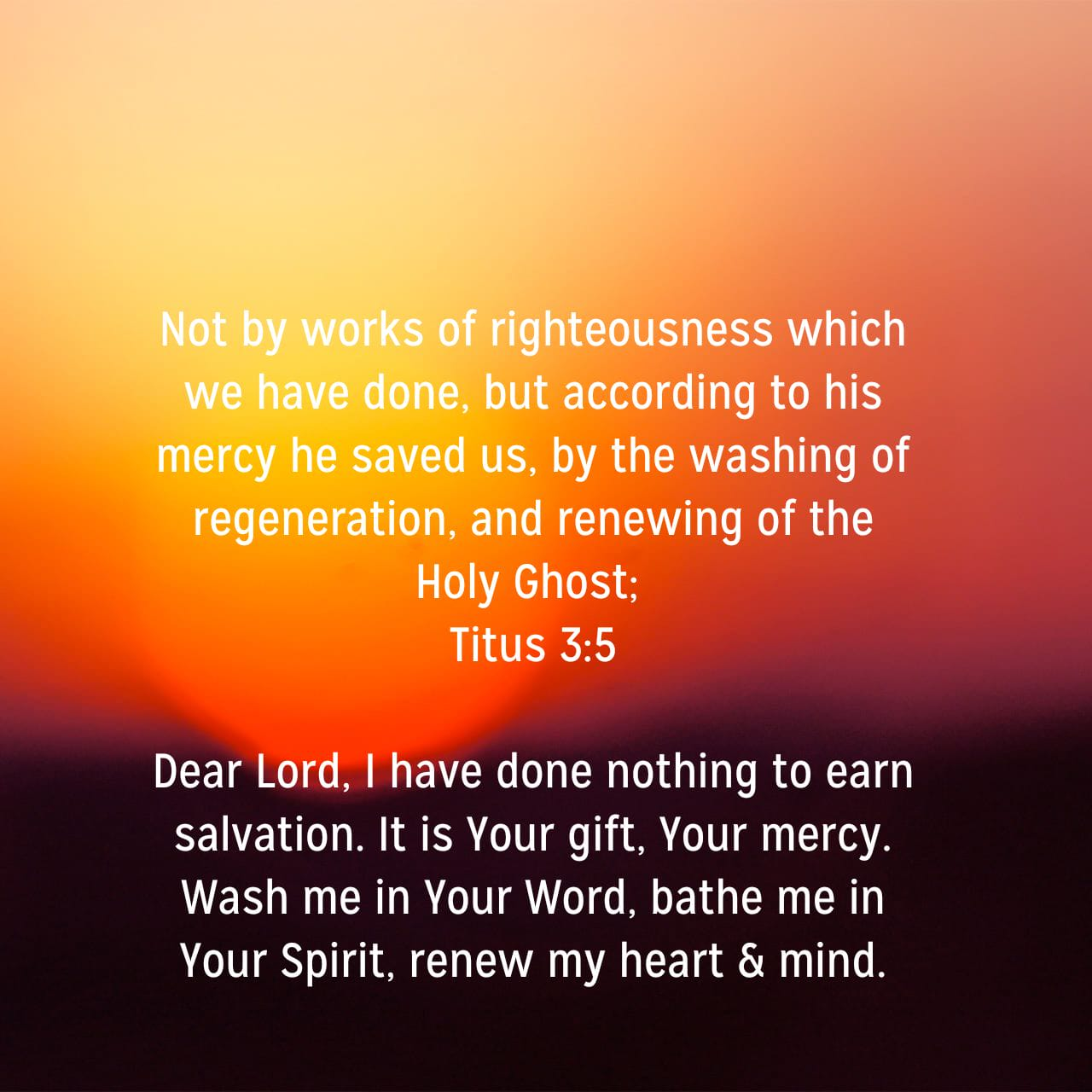 Titus 3:5 Prayer | Praises & Phrases