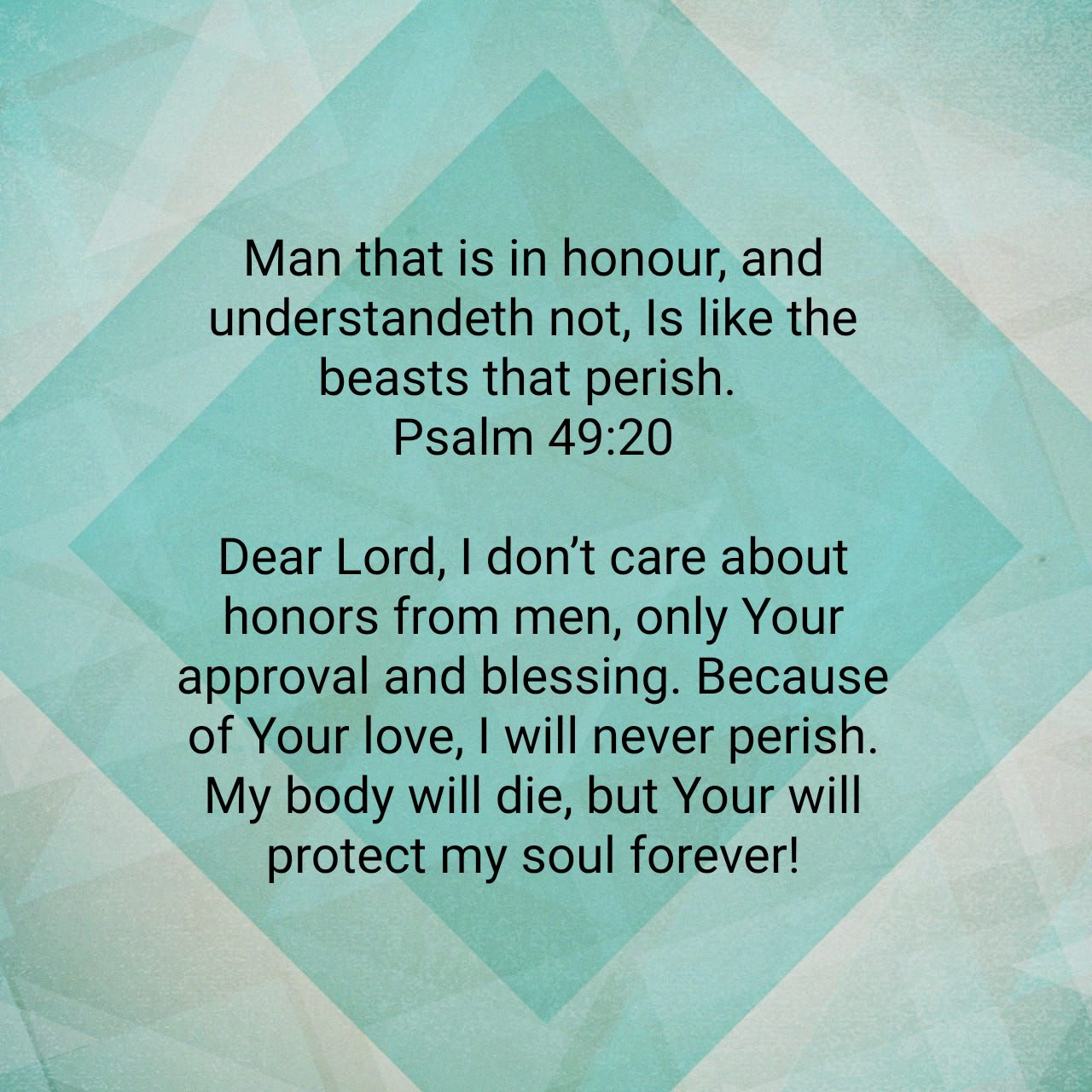 Psalm 49:20 Prayer | Praises & Phrases