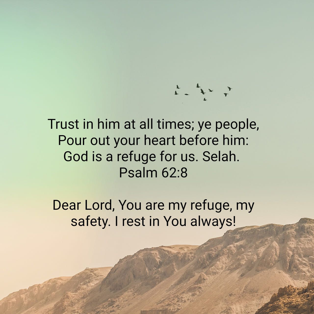 Psalm 62:8 Prayer | Praises & Phrases