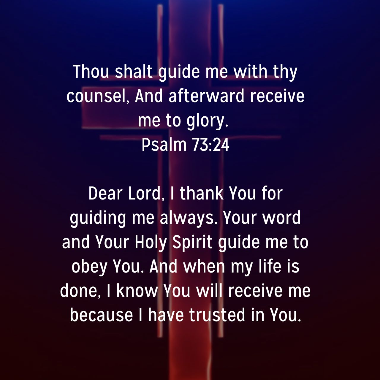 Psalm 73:24 Prayer | Praises & Phrases