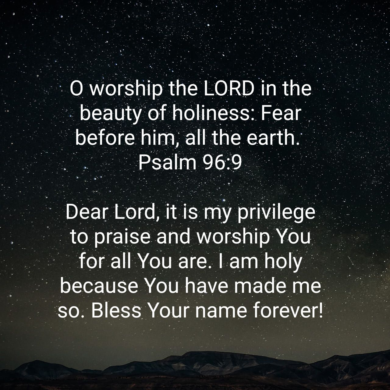 Psalm 96:9 Prayer | Praises & Phrases