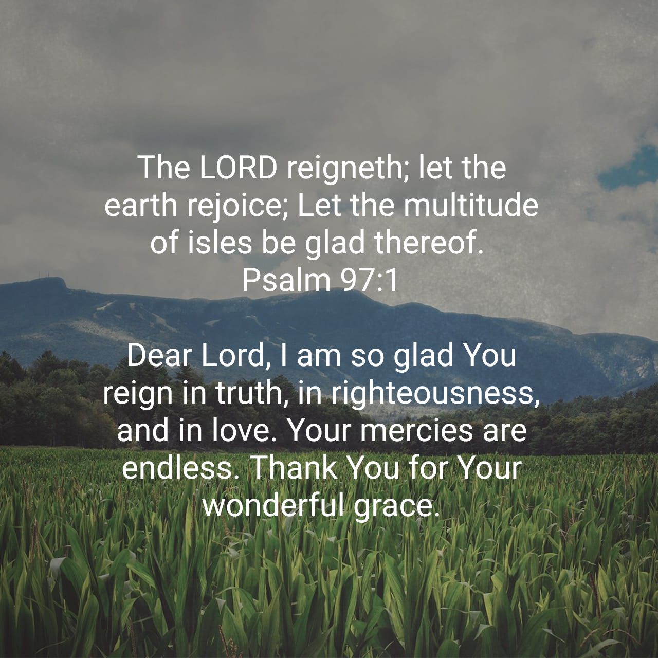 Psalm 97:1 Prayer | Praises & Phrases