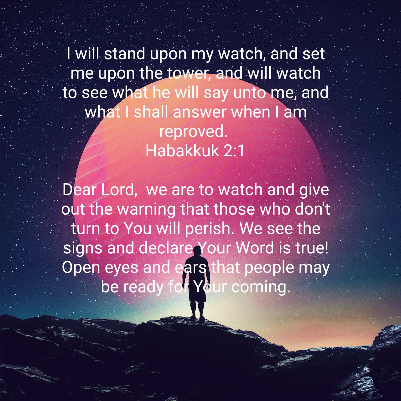 Habakkuk 2:1 Prayer | Praises & Phrases