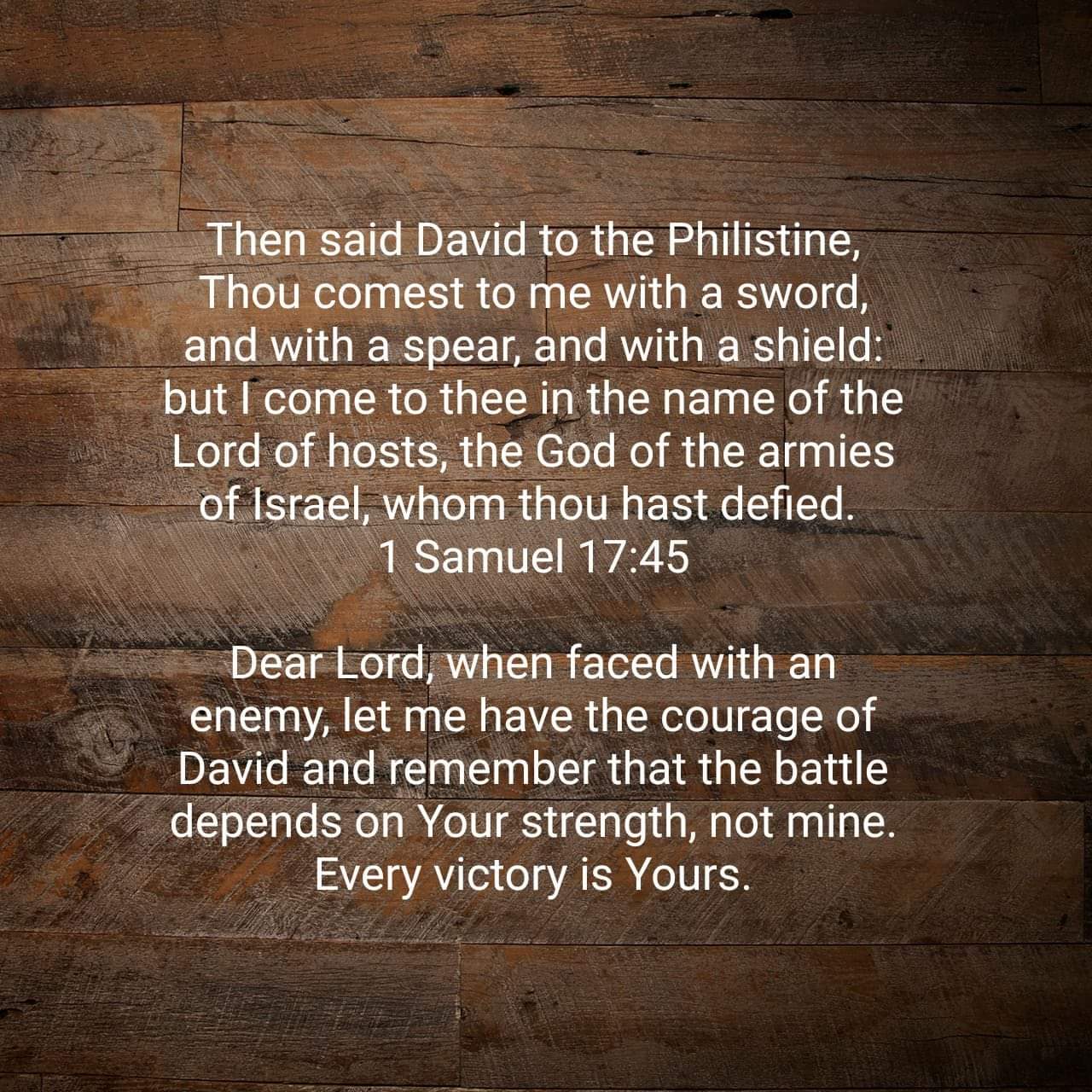 1 Samuel 17:45 Prayer | Praises & Phrases