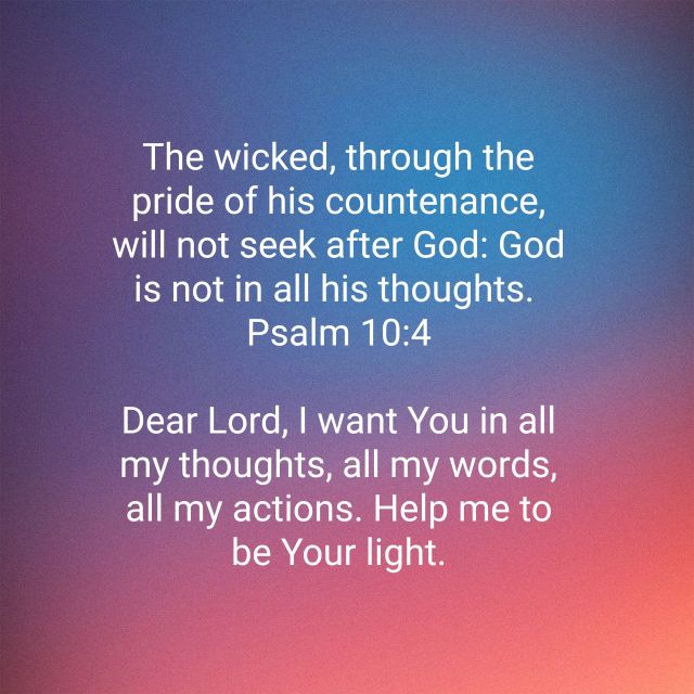 Psalm 10:4 Prayer | Praises & Phrases