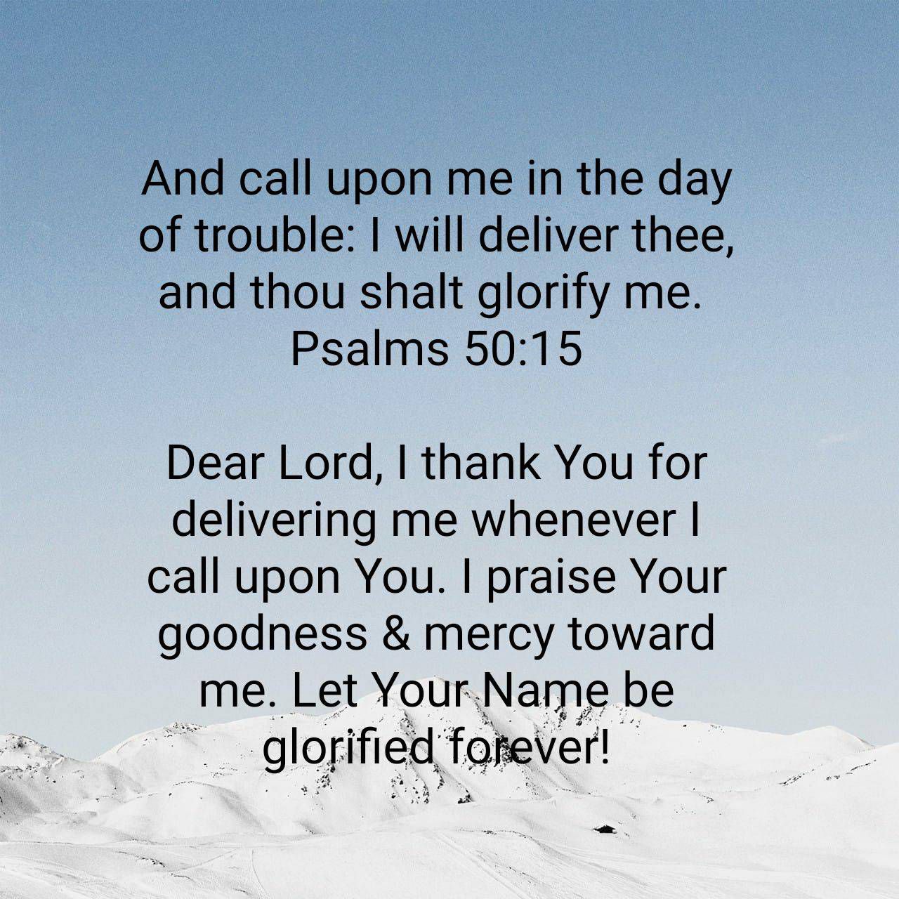 Psalm 50:15 Prayer | Praises & Phrases