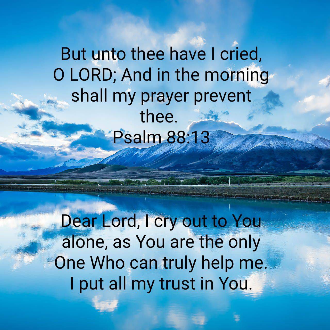 Psalm 88:13 Prayer | Praises & Phrases