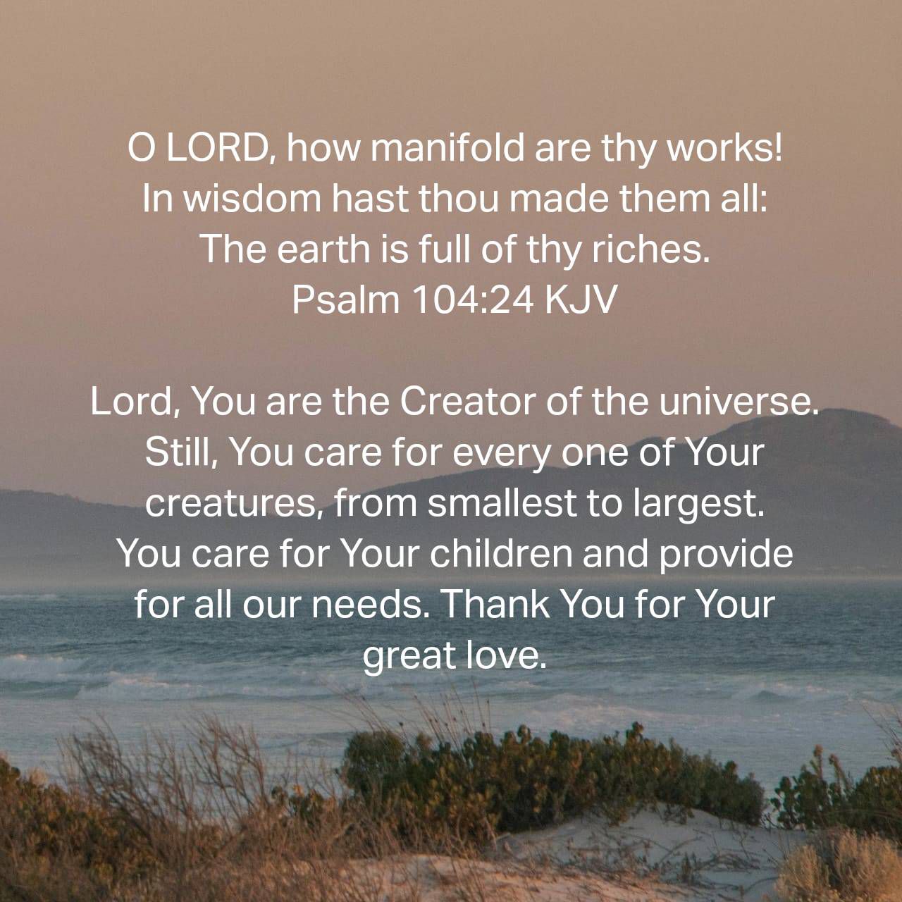 Psalm 104:24 Prayer | Praises & Phrases