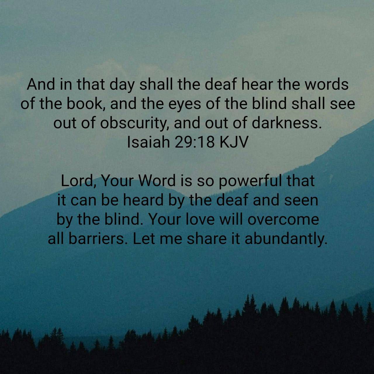 Isaiah 29:18 Prayer | Praises & Phrases