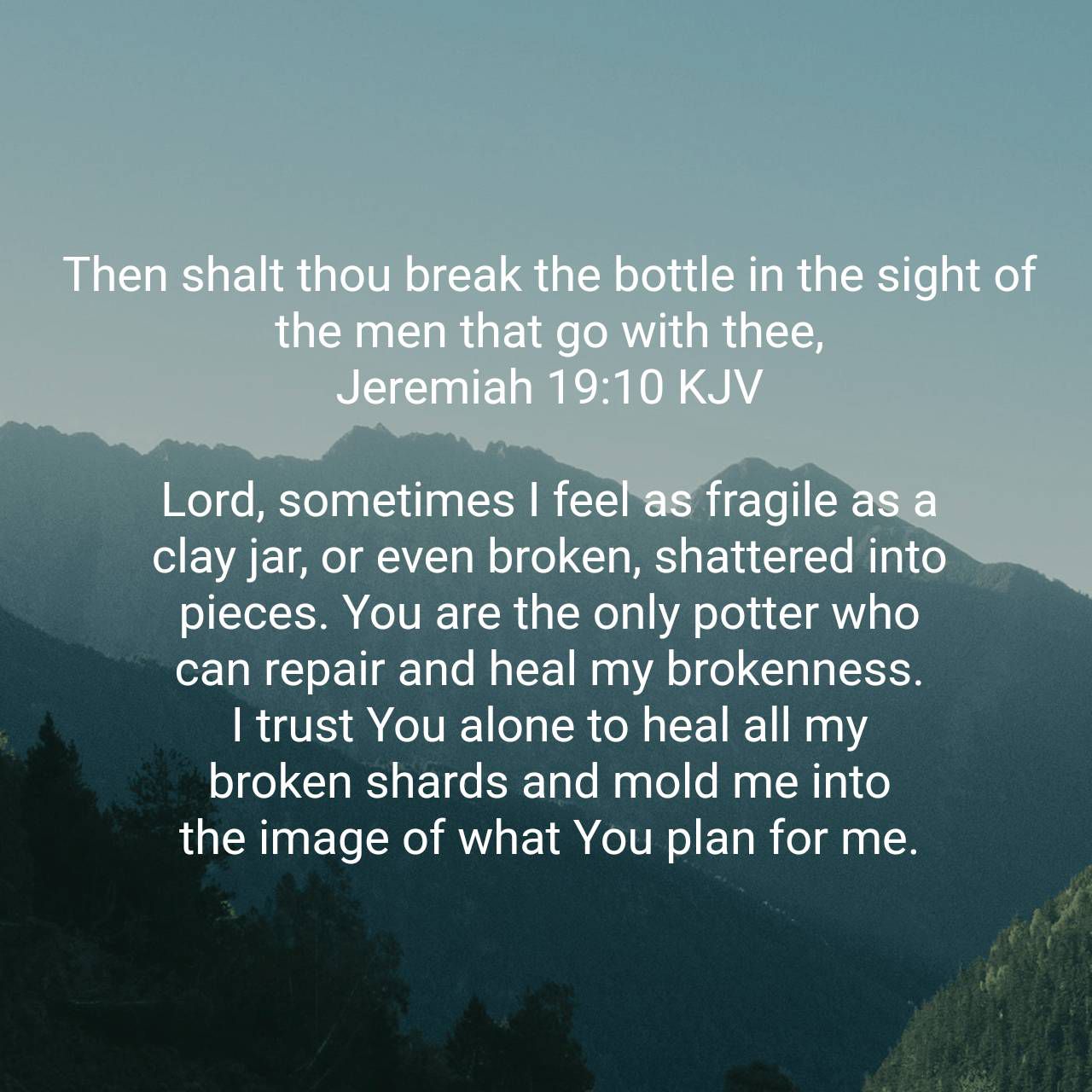 Jeremiah 19:10 Prayer | Praises & Phrases