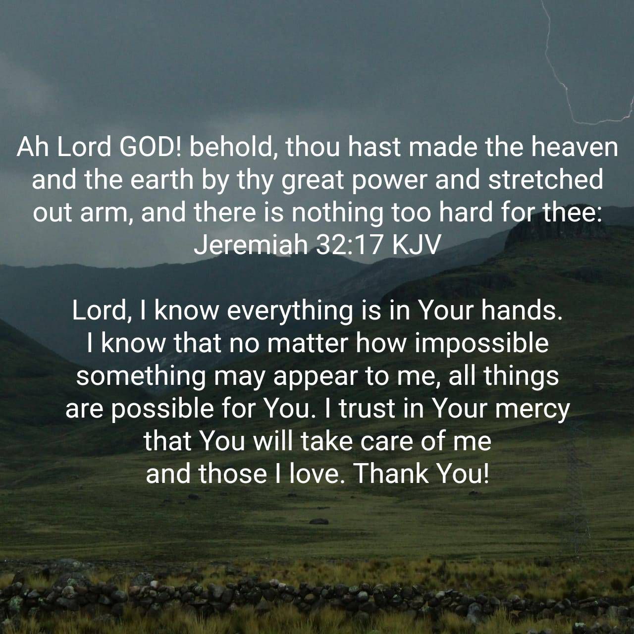 Jeremiah 32:17 Prayer | Praises & Phrases
