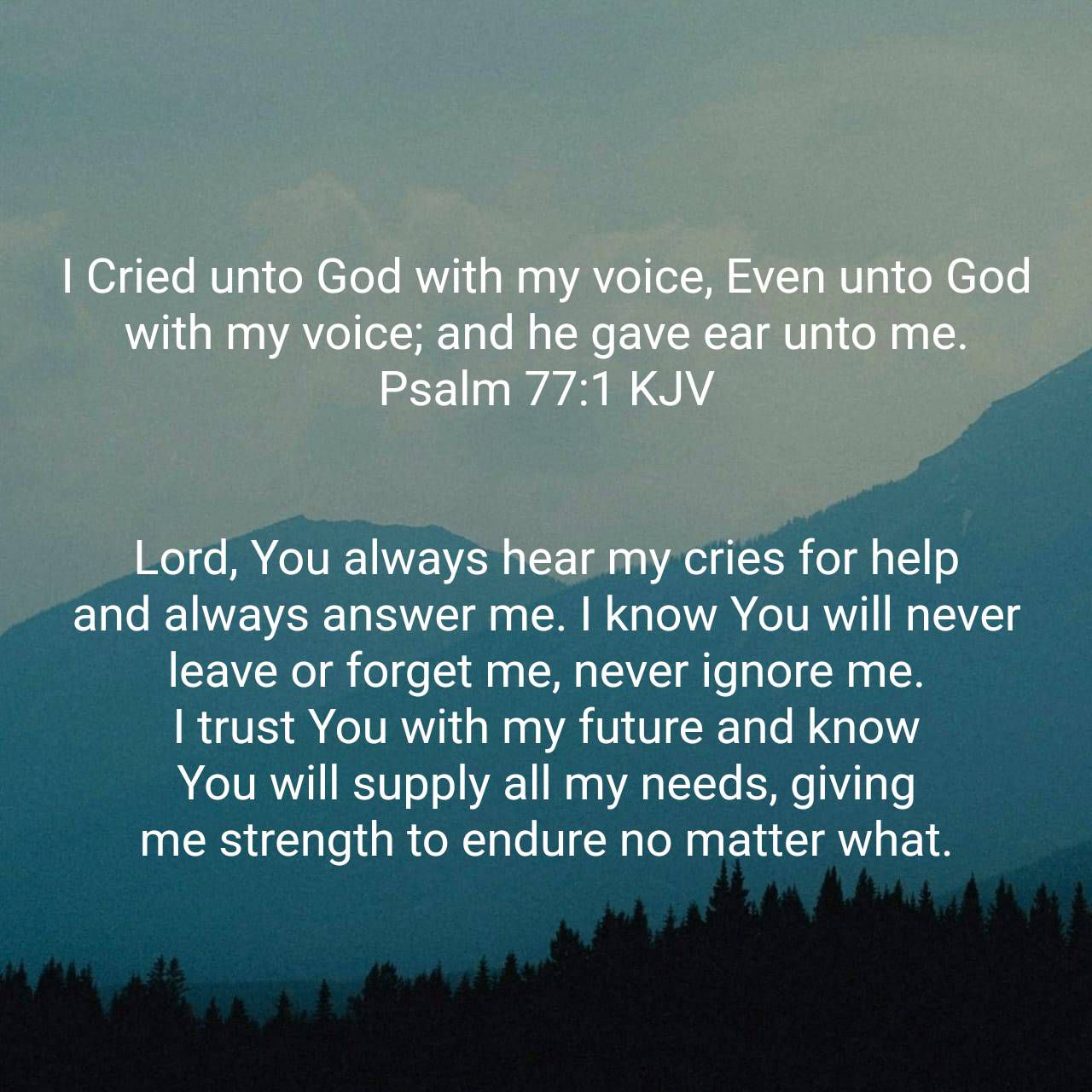 Psalm 77:1 Prayer | Praises & Phrases